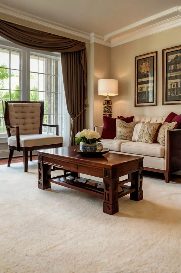 7+ Stunning Carpet Colors That Make Cherry Wood Furniture Shine ...