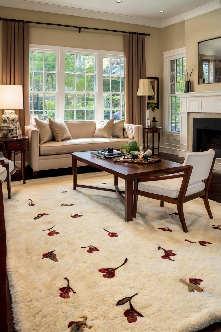 7+ Stunning Carpet Colors That Make Cherry Wood Furniture Shine ...