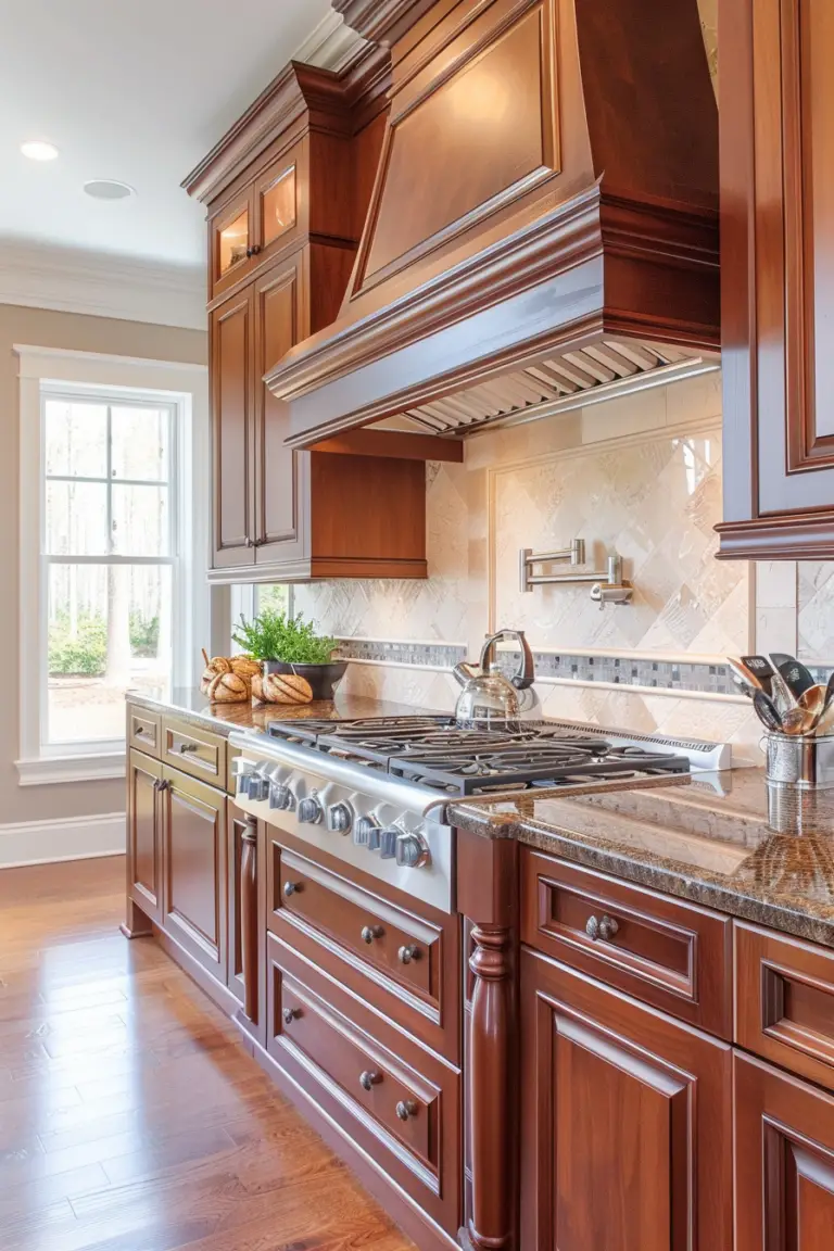 Top 21 Kitchen Colors With Brown Cabinets - DreamyHomeStyle