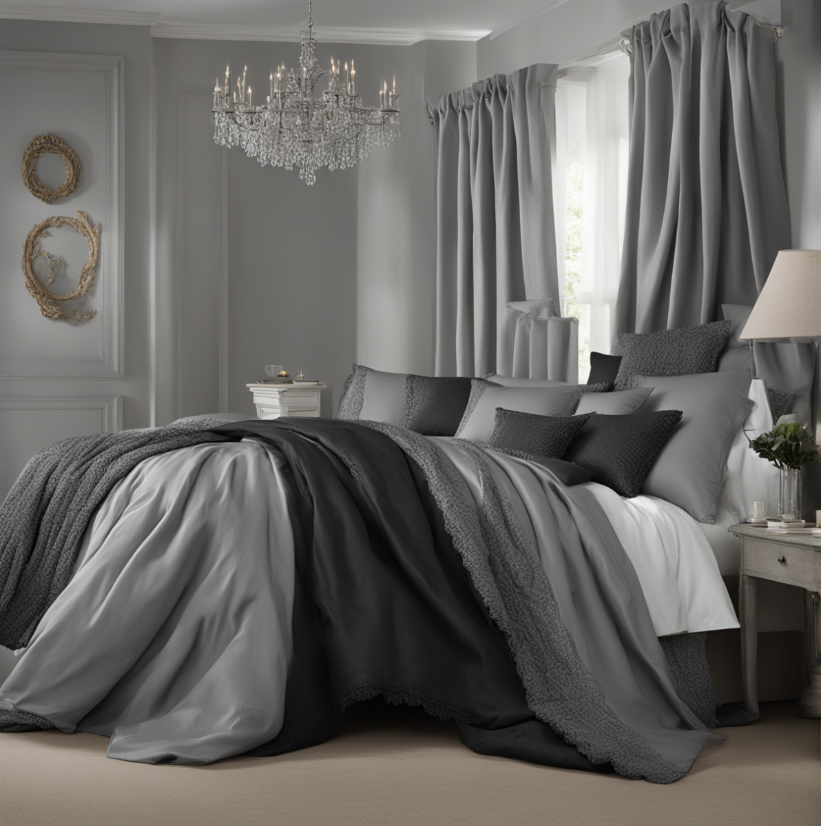 19+ Perfect Curtains for Your Black Comfy: Spicing Up Your Bedroom ...