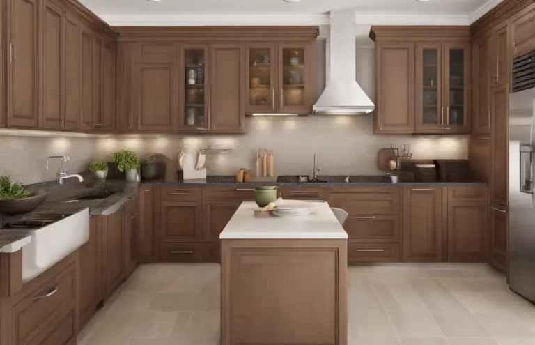 Top 21 Kitchen Colors With Brown Cabinets - DreamyHomeStyle