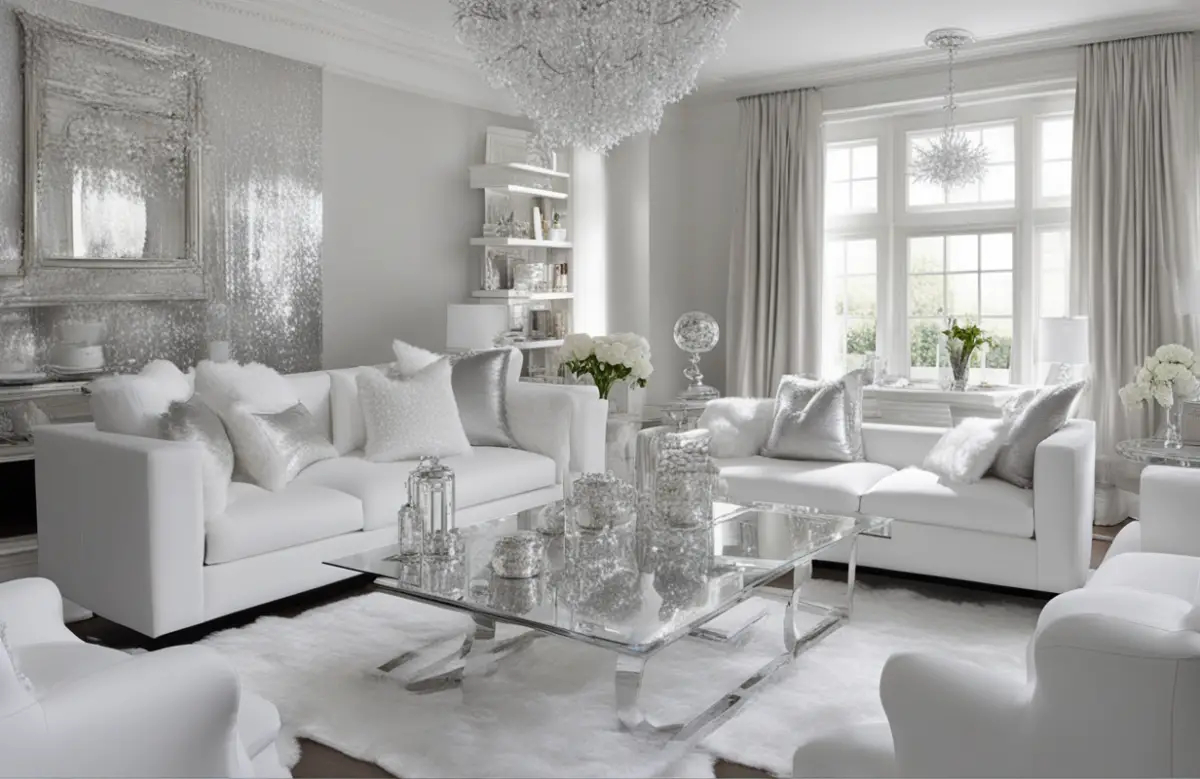 17.5+ Gorgeous White & Silver Living Room Ideas – DreamyHomeStyle