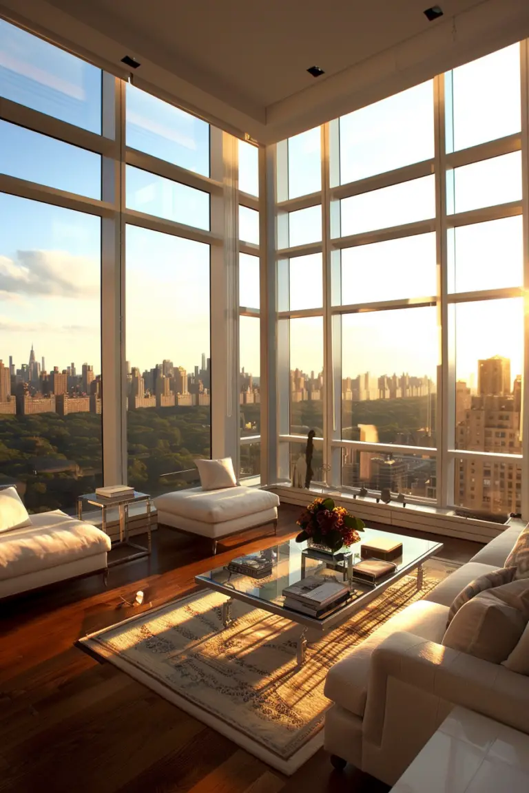 Create a Stunning Living Room Arrangement with a Wall of Windows 🪟 ...