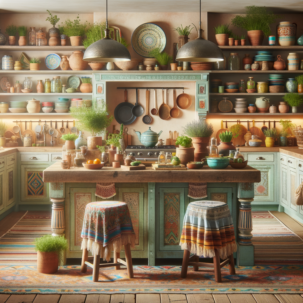 Channel Your Free Spirit: 15+ Tips for Designing a Vibrant Boho Kitchen ...