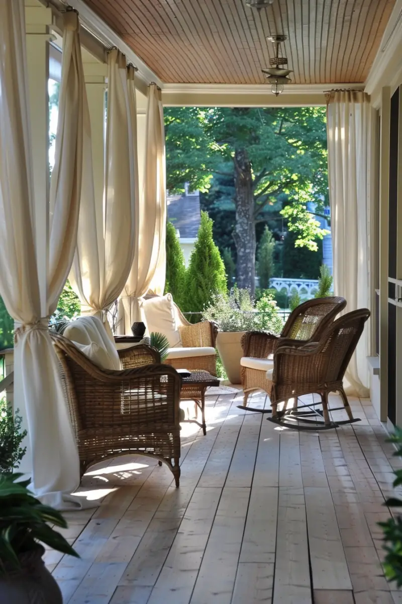 Brighten Up Your Porch with 13 Eye-Catching Curtain Ideas – DreamyHomeStyle