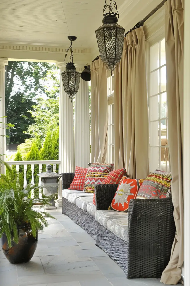 Brighten Up Your Porch with 13 Eye-Catching Curtain Ideas – DreamyHomeStyle