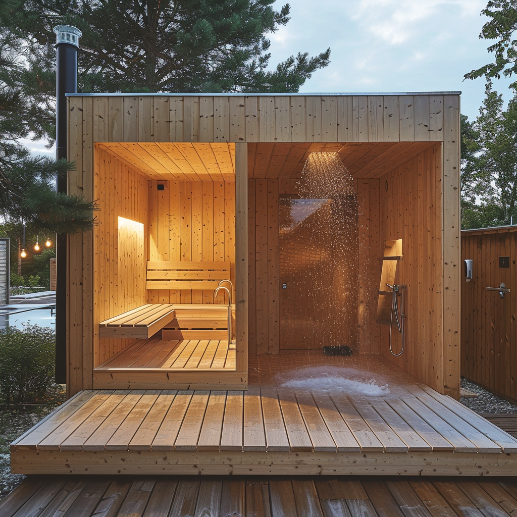 15+ Stunning Outdoor Sauna And Hot Tub Ideas You’ll Love – DreamyHomeStyle