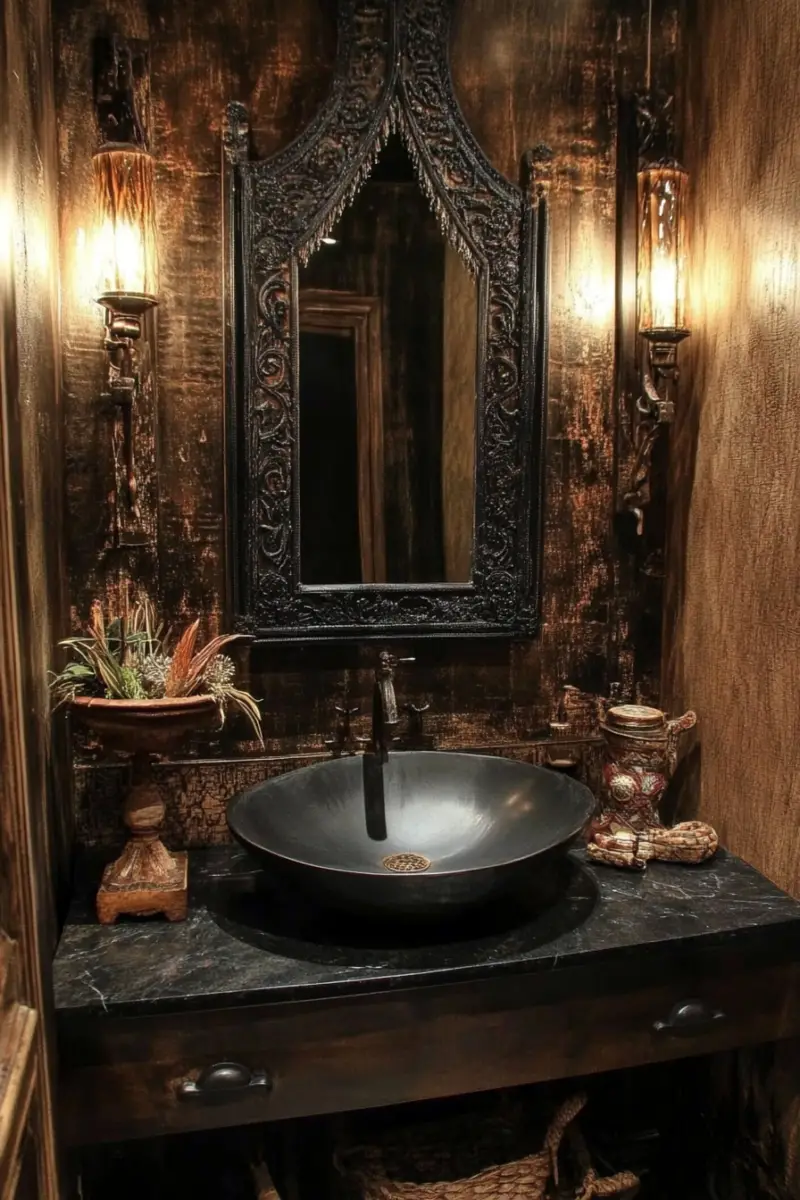 13 Black Vanity Bathroom Designs That Wow – DreamyHomeStyle