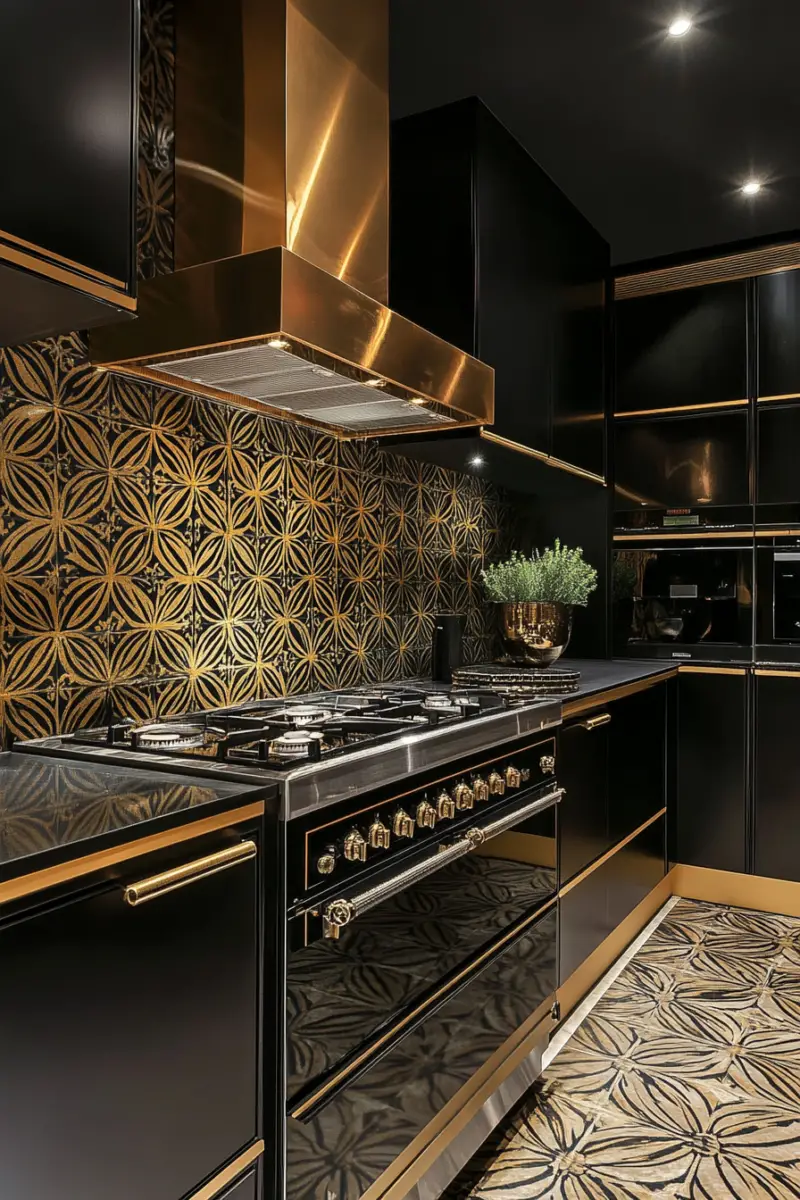 13 Luxurious Black and Gold Kitchen Designs – DreamyHomeStyle