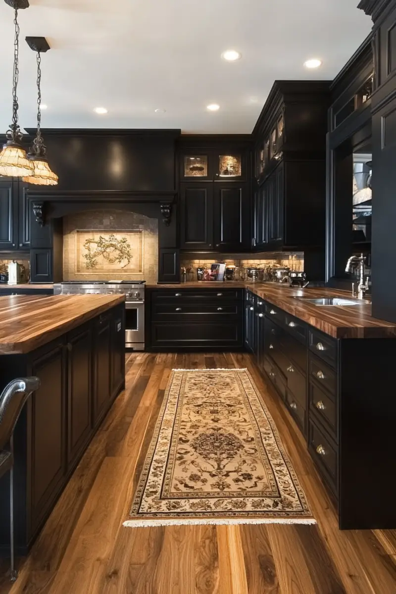 13 Black And Wood Kitchen Designs To Inspire – DreamyHomeStyle