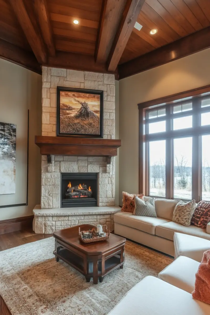 9+ Corner Fireplace Living Room Layouts To Love – DreamyHomeStyle