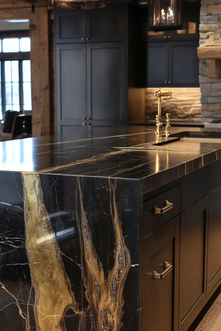 You Can’t Miss These Trendy Black Countertop Kitchen Designs ...