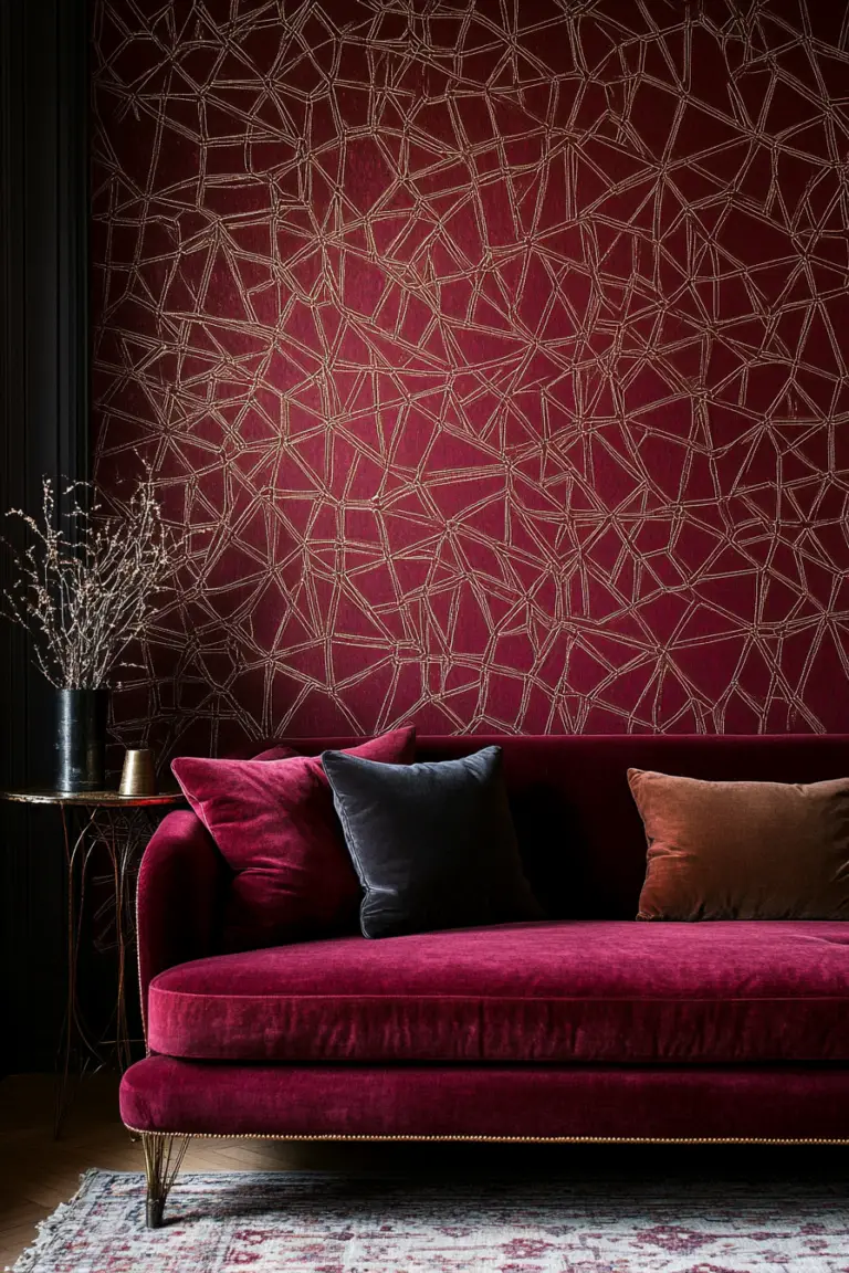 13 Stunning Burgundy Wallpaper Designs For Your Home – DreamyHomeStyle