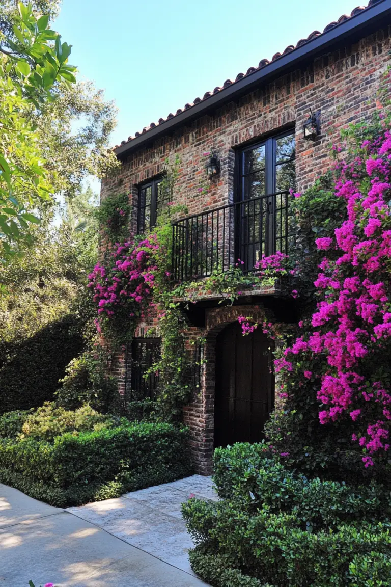 13 Stunning Exterior Ideas For Brown Brick Homes – DreamyHomeStyle