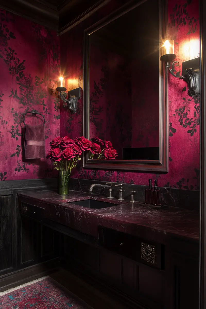 Everyone Is Talking About Burgundy Bathrooms And Here’s Why ...