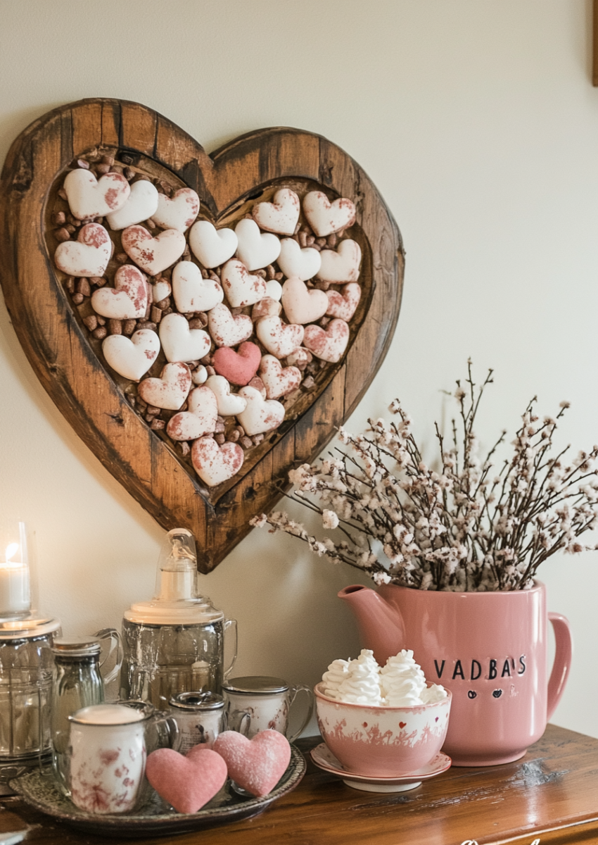 Farmhouse Homes Are Decorating For Valentine’s Like This – DreamyHomeStyle