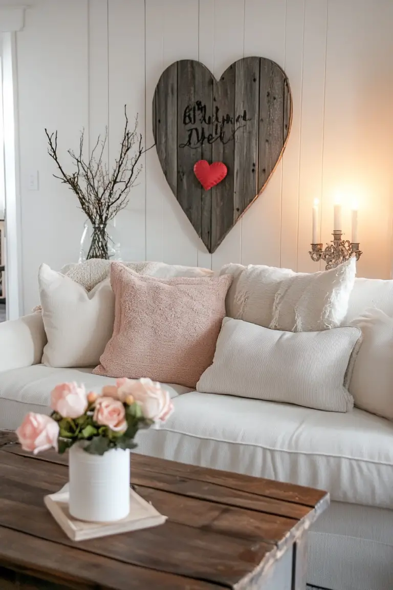 Farmhouse Homes Are Decorating For Valentine’s Like This – DreamyHomeStyle