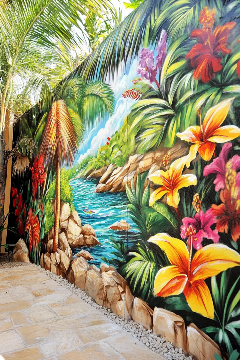 8+ Outdoor Mural Ideas That Will Make Your Backyard Stand Out ...