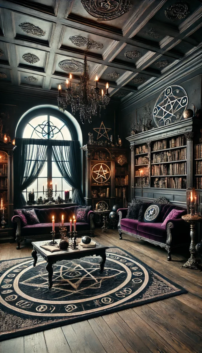 13 Haunting Goth Living Room Designs That Will Awaken Your Dark Soul ...