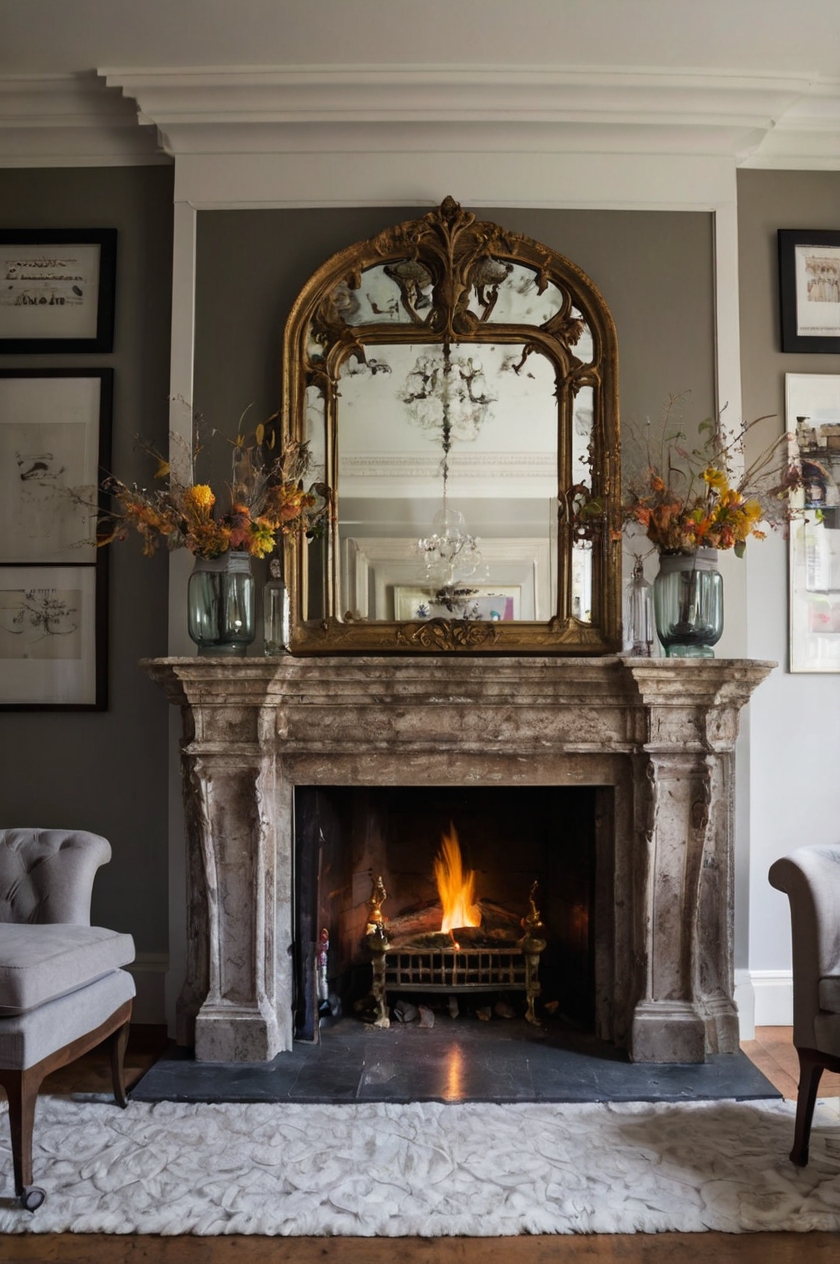 13 Farmhouse Fireplace Decor Ideas You Need To See – DreamyHomeStyle