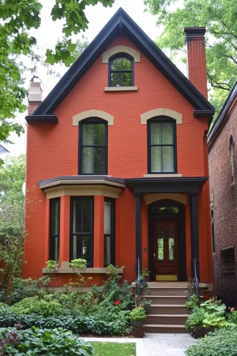 Beautiful Exterior Color Schemes for Red Brick Houses – DreamyHomeStyle