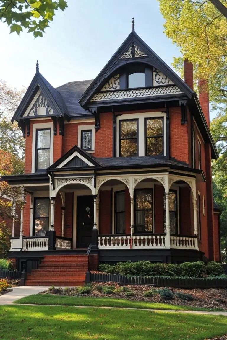 Beautiful Exterior Color Schemes for Red Brick Houses – DreamyHomeStyle